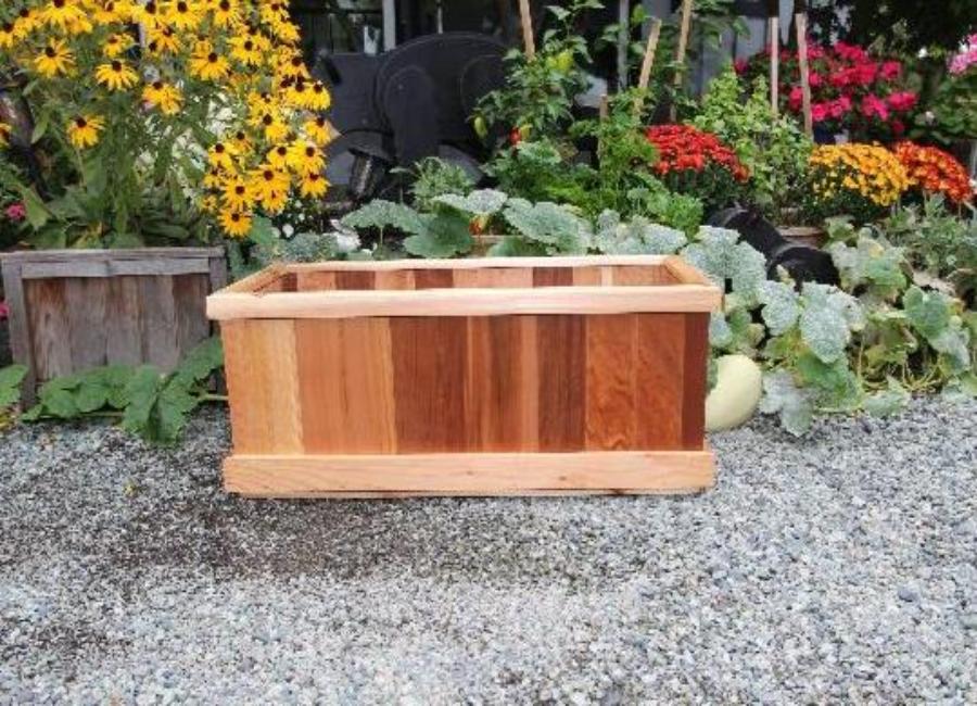1636 - 36"L x 16"W x 16"H Western Red Cedar Raised Garden Planter – The ...