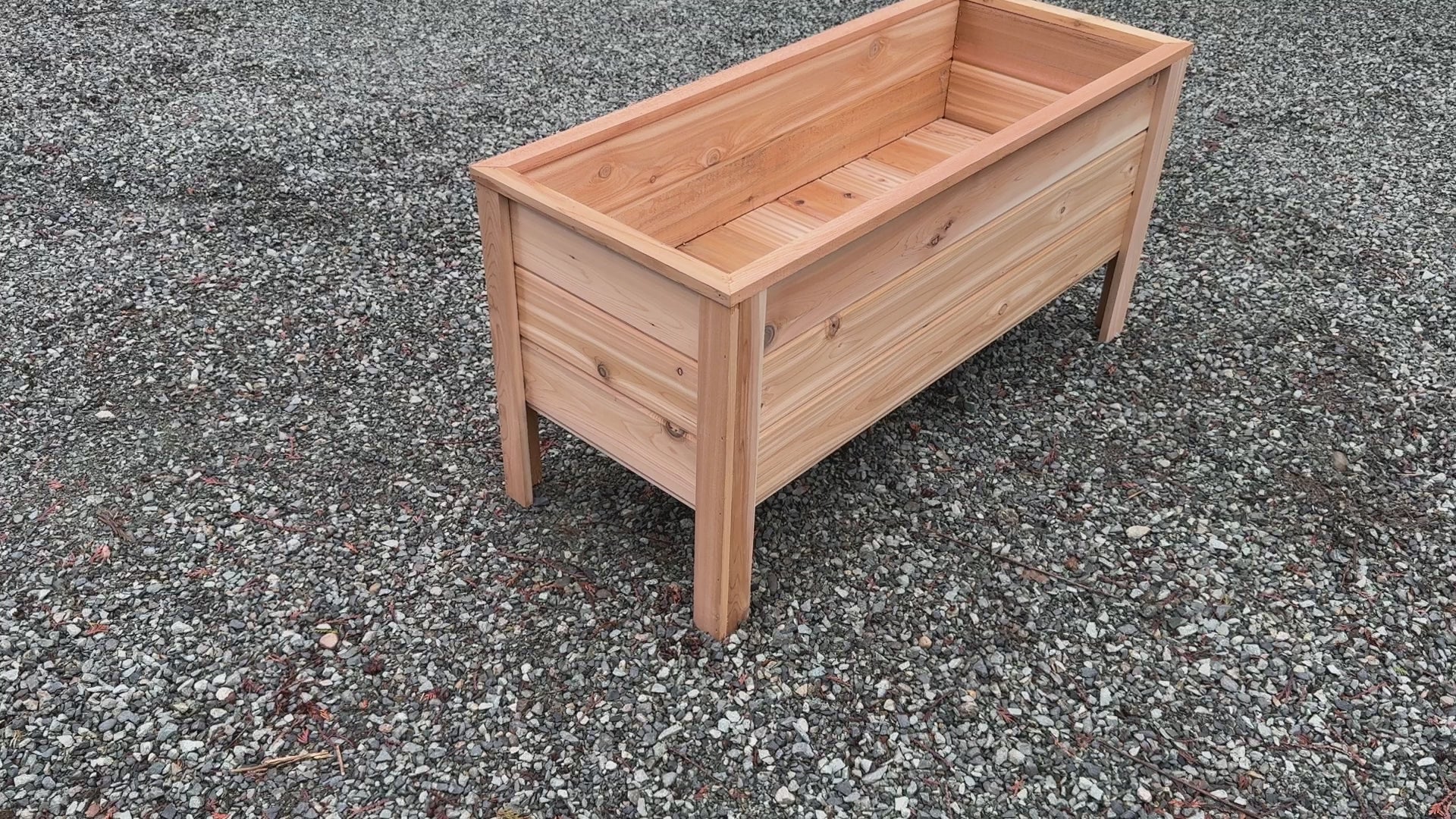 48″L x 20″W x 24″H – Western Red Cedar Raised Garden Planter – The ...
